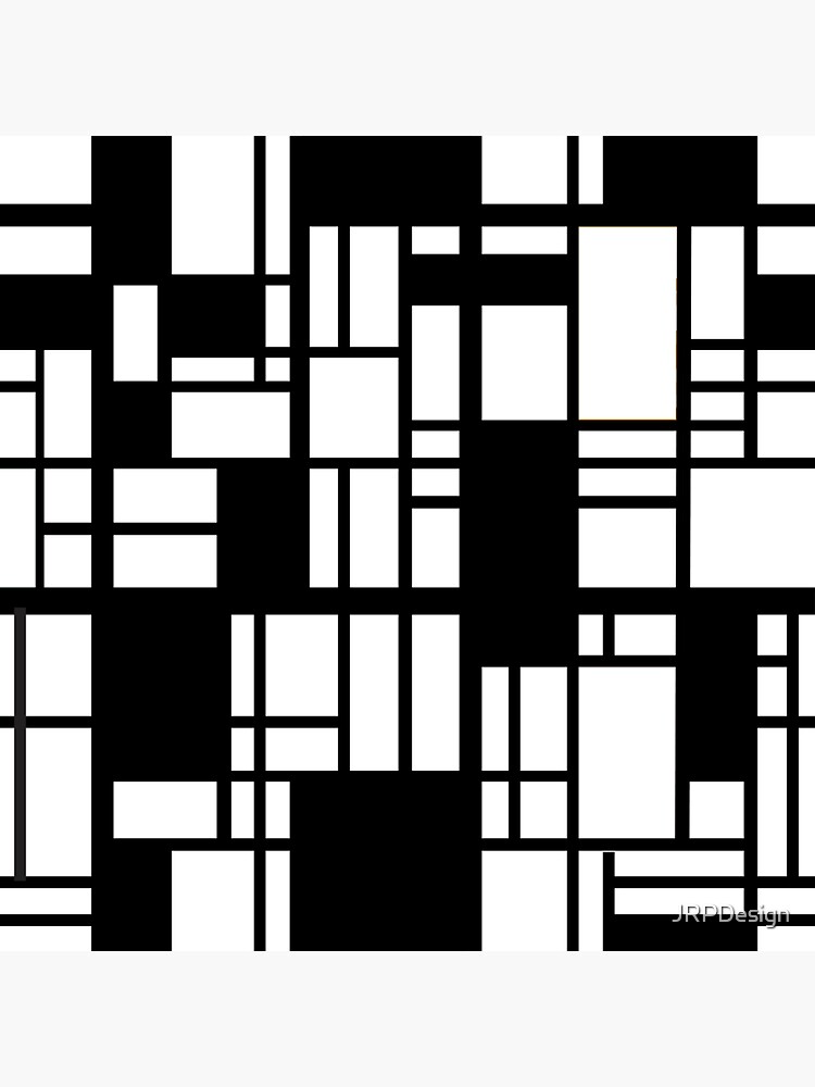 "Mondrian-esque - black and white" Sticker for Sale by JRPDesign ...