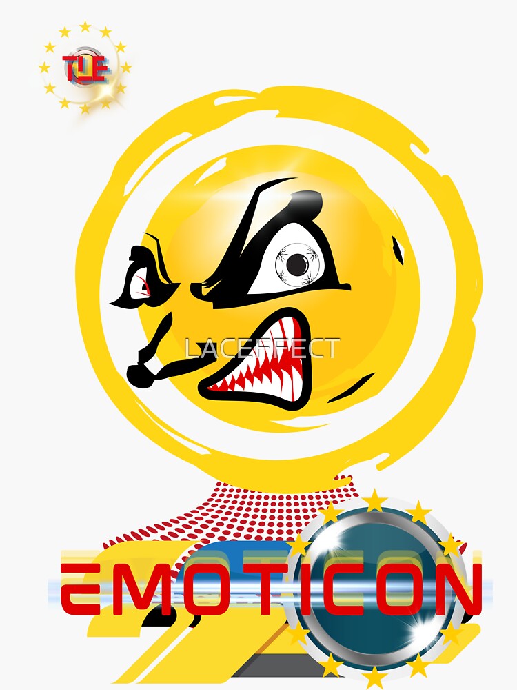 "Emoticon Loud" Sticker for Sale by LACEFFECT | Redbubble