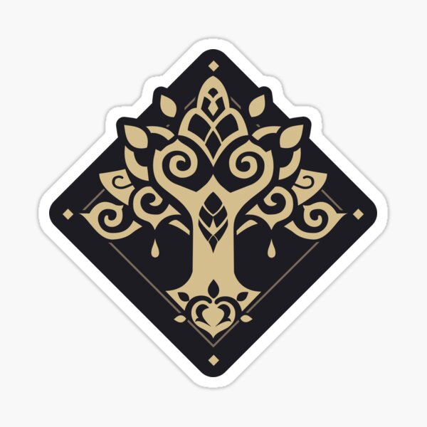 "Sumeru - The City of Wisdom" Sticker for Sale by Newbie-Cat | Redbubble