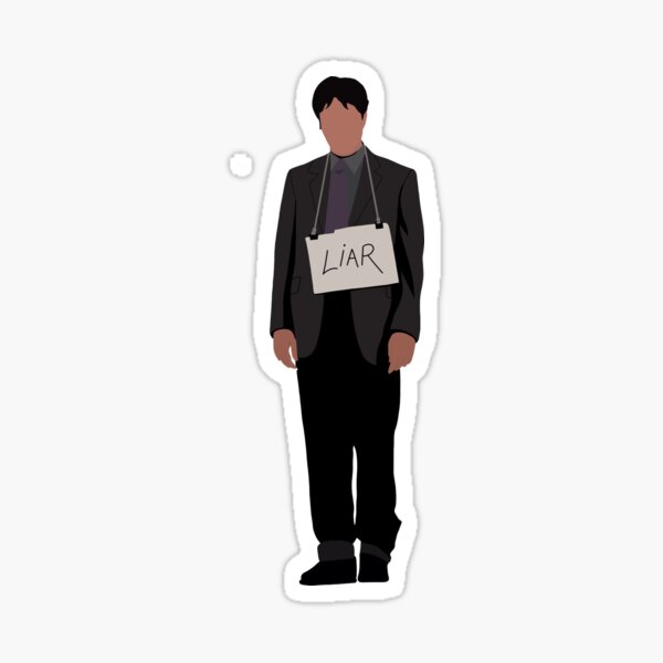 "Dwight Schrute "liar"" Sticker for Sale by piglet83 | Redbubble