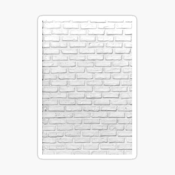 "White clean bricks exterior wall" Sticker for Sale by Adellatorre1978 ...