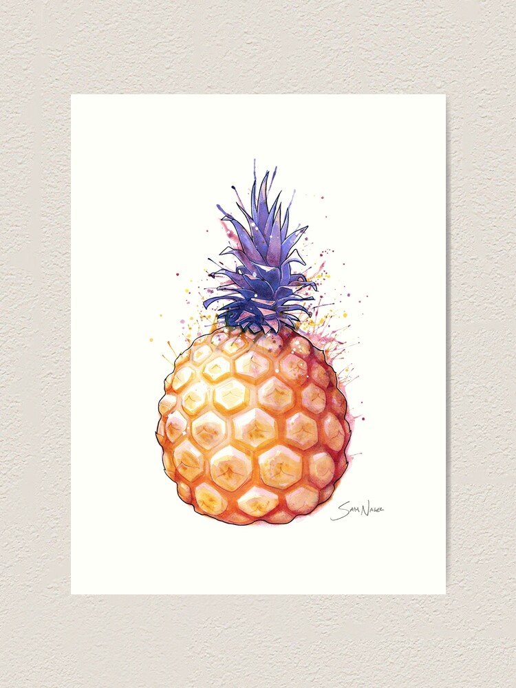 "Fat Pineapple 3" Art Print by SamNagel | Redbubble