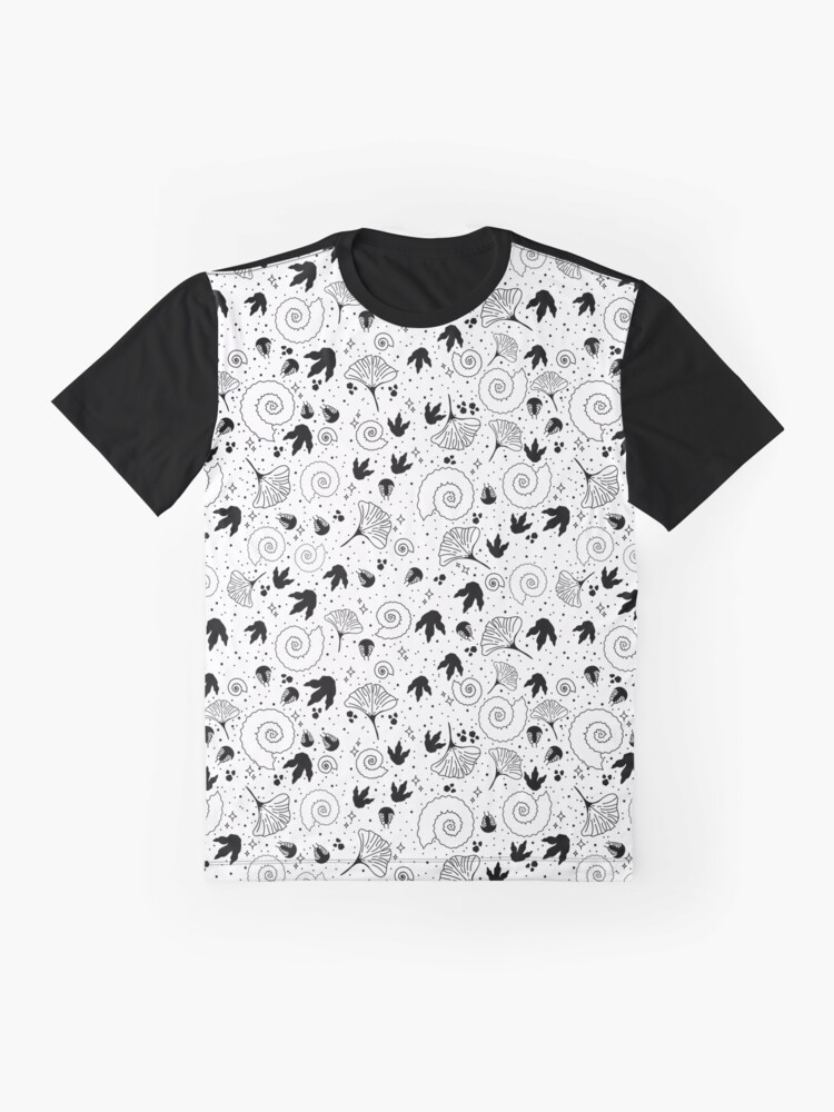 "Ammonite Fossil Pattern, White VR | Footprints Ginkgo Trilobite ...