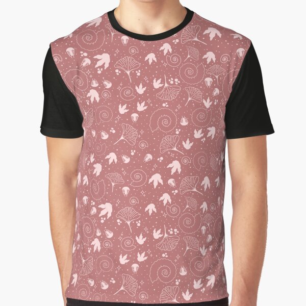 "Ammonite Fossil Pattern, Pink VR | Footprints Ginkgo Trilobite ...