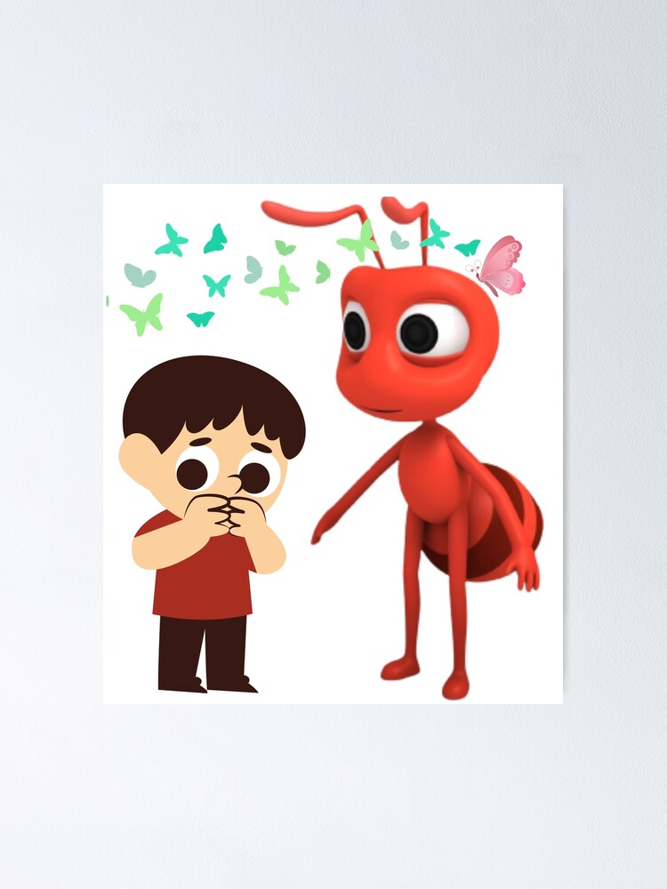 "3D Ant and Cute Boy" Poster for Sale by Arrow60 | Redbubble