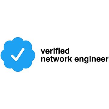 "Verified network engineer | certification checkmark" Sticker for Sale ...
