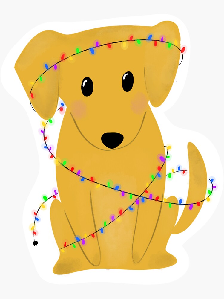 "Tangled Dog" Sticker for Sale by Kymskreations | Redbubble
