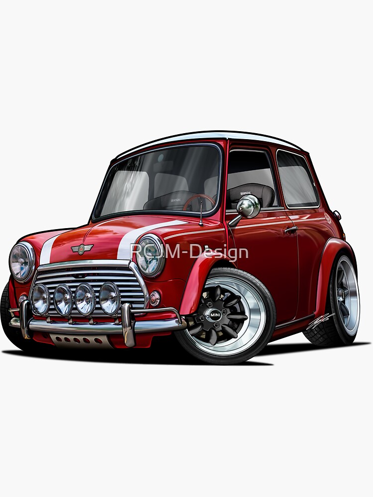 "Classic MiniCooper 1000" Sticker for Sale by RCJM-Design | Redbubble