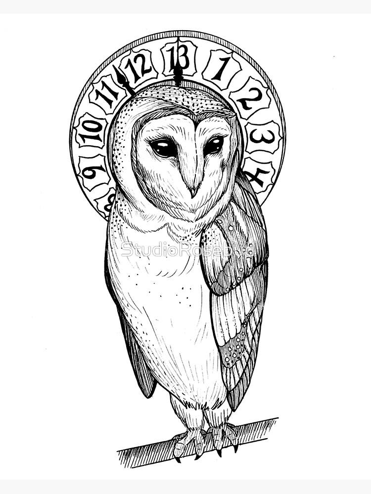 "Labyrinth Owl" Sticker for Sale by StudioRosebud | Redbubble