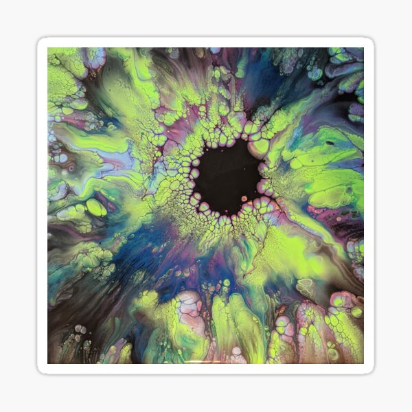 "Neon Burst" Sticker for Sale by Riffraff81572 | Redbubble