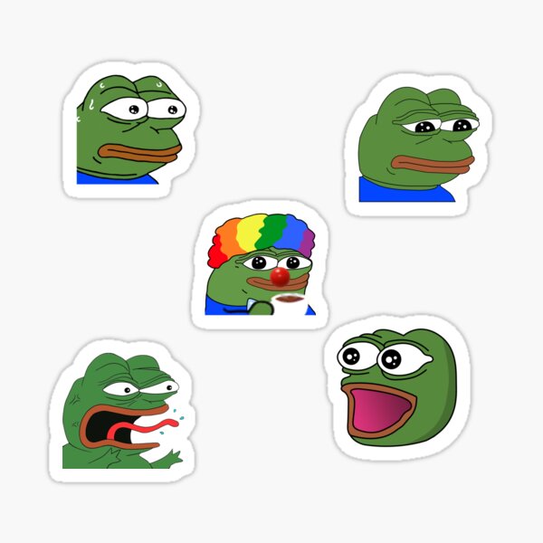 "Peepo Emotes NEW Stickers 1" Sticker for Sale by mrlazypl | Redbubble