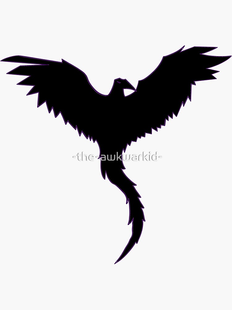 "Raven’s Shadow" Sticker for Sale by -the-awkwarkid- | Redbubble