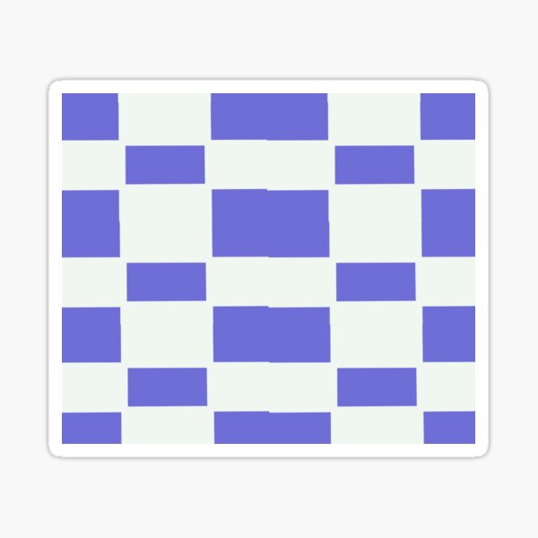 "Light Lavender Blue Reverse Checkers Pattern" Sticker for Sale by ...