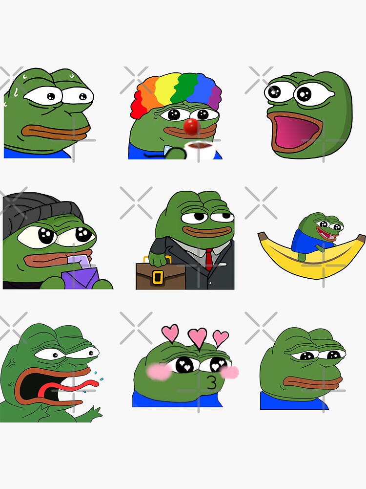 "9 New Peepo Stickers 1 " Sticker for Sale by mrlazypl | Redbubble