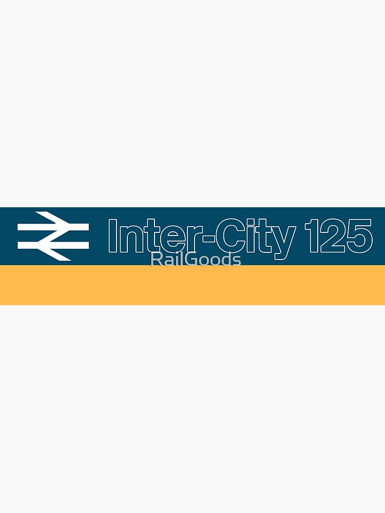 "Intercity 125 Logo" Sticker for Sale by RailGoods | Redbubble