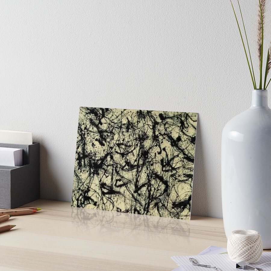 "Action pf painting by jackson pollock art " Art Board Print for Sale ...