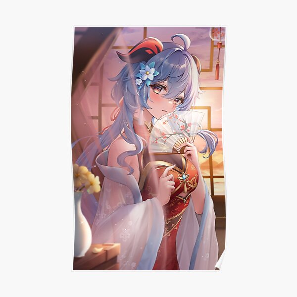 "Ganyu Behind the Curtain Genshin Impact" Poster for Sale by genshinwaifus | Redbubble