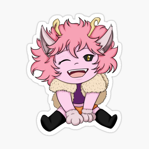 "Halloween Mina Ashido" Sticker for Sale by Caligatia | Redbubble