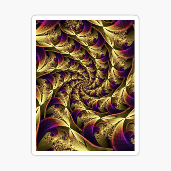 "Golden Spiral " Sticker for Sale by pinkal | Redbubble