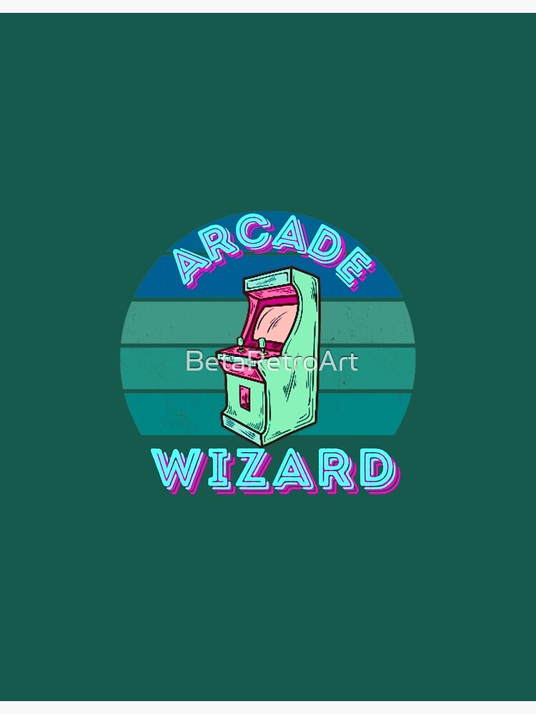 "Arcade Wizard" Poster for Sale by BetaRetroArt | Redbubble