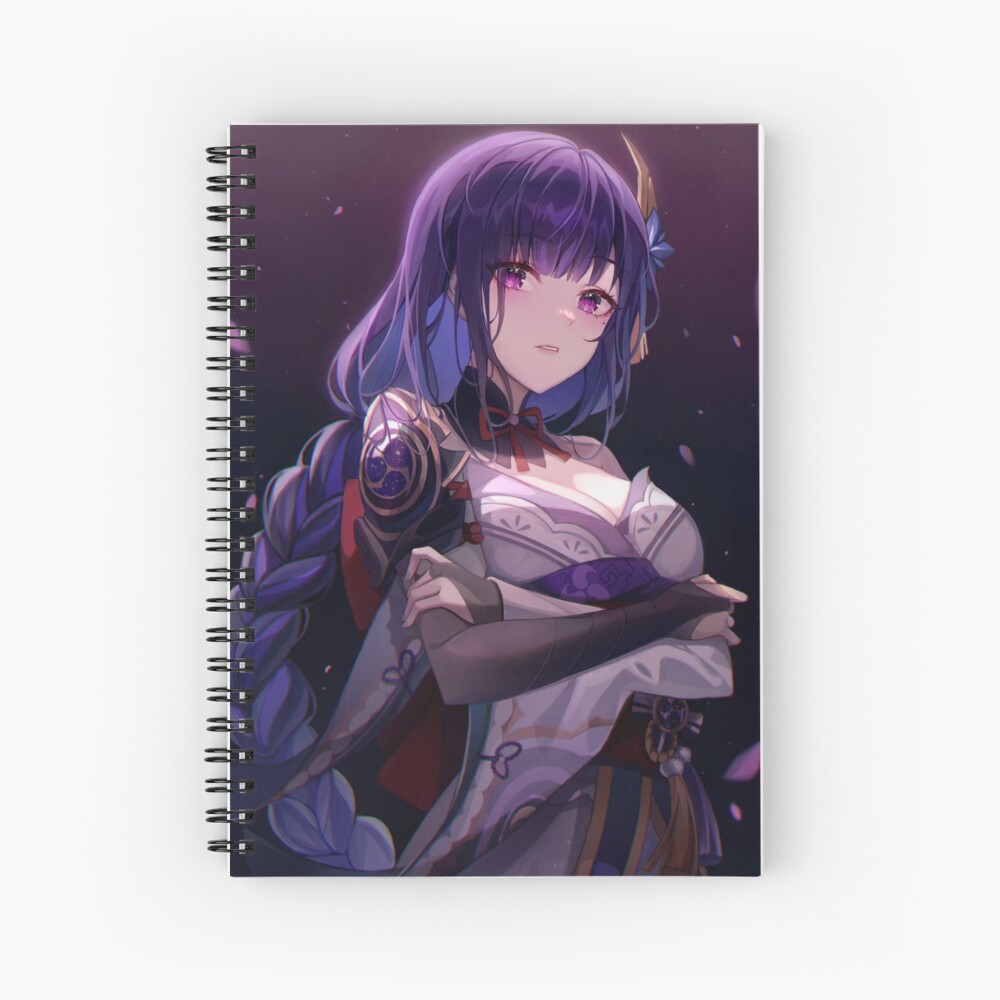 "General Raiden Shogun Genshin Impact" Spiral Notebook for Sale by genshinwaifus | Redbubble