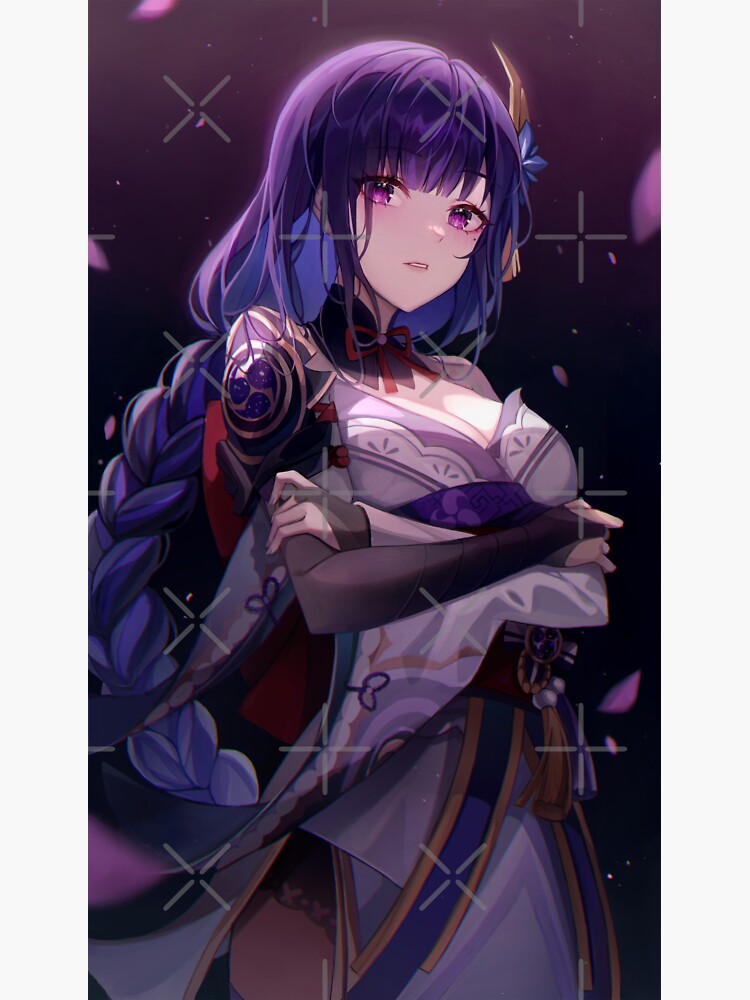 "General Raiden Shogun Genshin Impact" Sticker for Sale by genshinwaifus | Redbubble