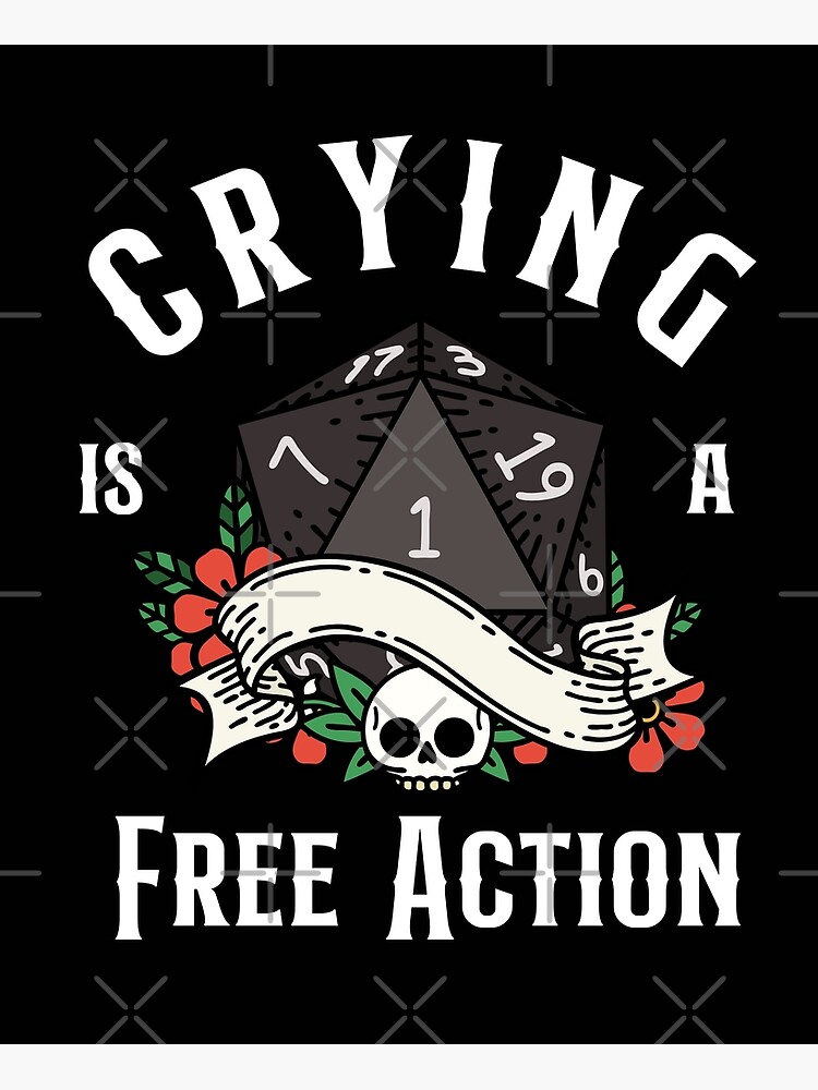 "Funny DND RPG Critical failure: Crying is a free action, Natural one ...