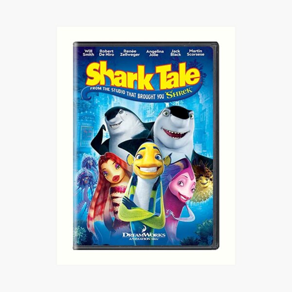 "Shark Tale DVD Cover Art" Art Print for Sale by Lhitam | Redbubble