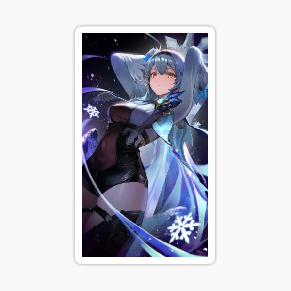 "Eula Lawrence Genshin Impact" Sticker for Sale by genshinwaifus ...