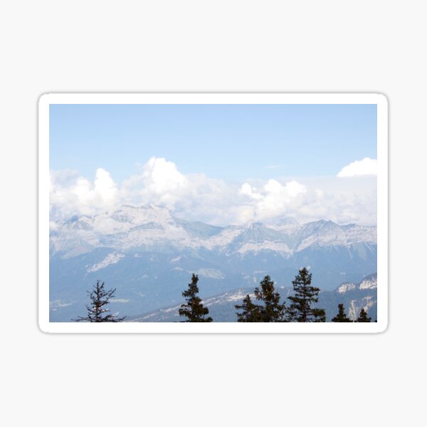 "French Alps Skyline View" Sticker for Sale by ktmobrien | Redbubble