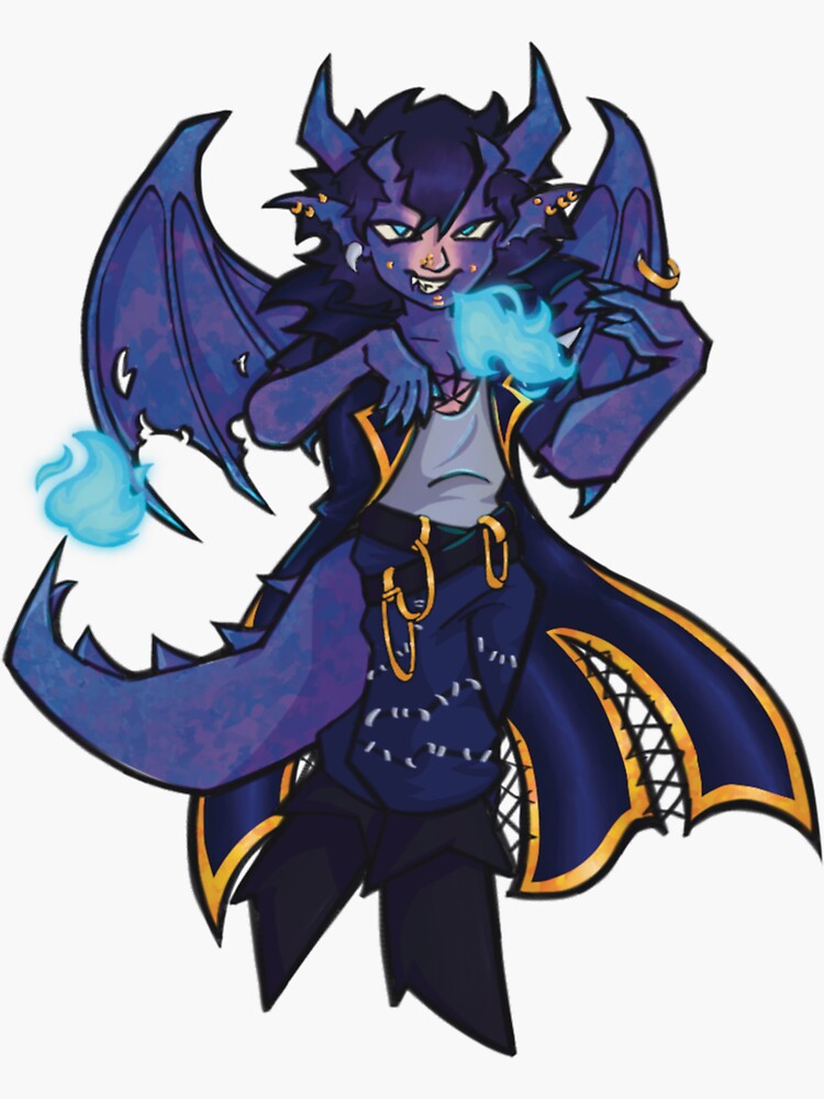 "Dabi Fantasy AU" Sticker for Sale by DKdoobles | Redbubble