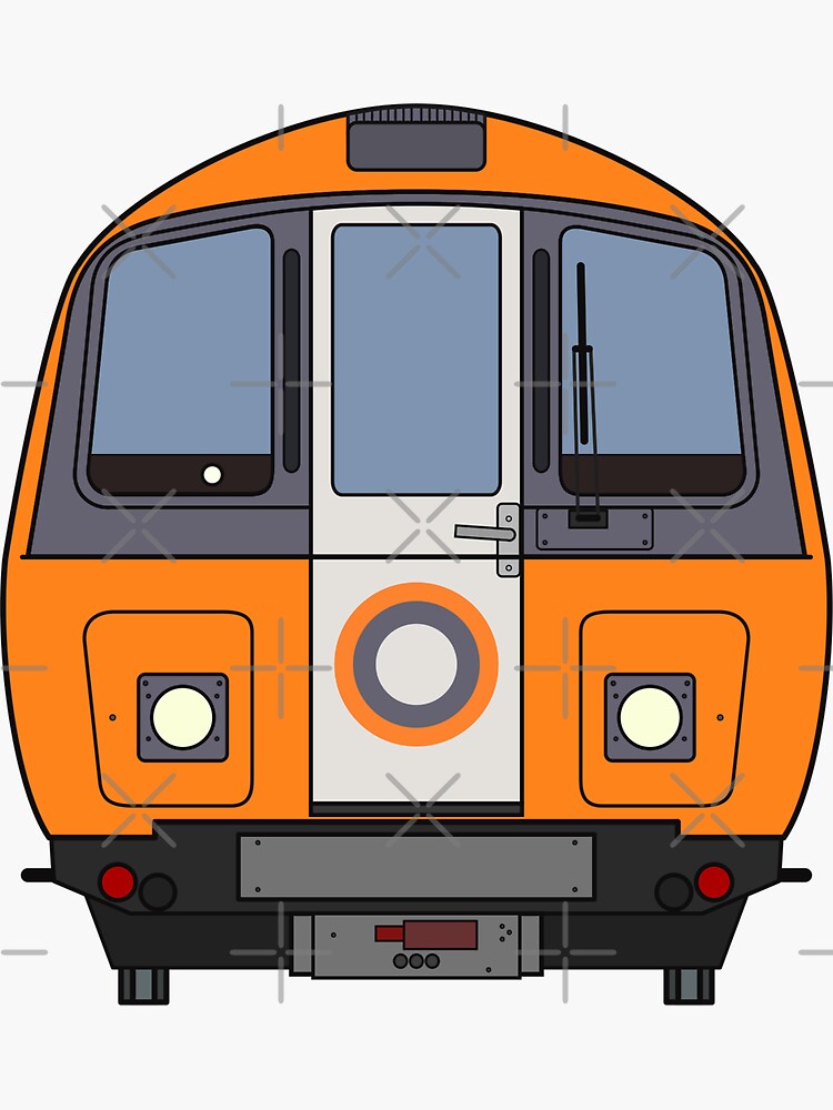 "Glasgow Metro Train" Sticker for Sale by careful-design | Redbubble