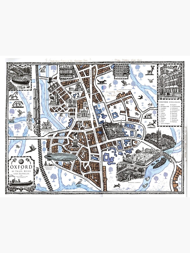 "The Map of Lyra's Oxford " Poster for Sale by Verudam | Redbubble