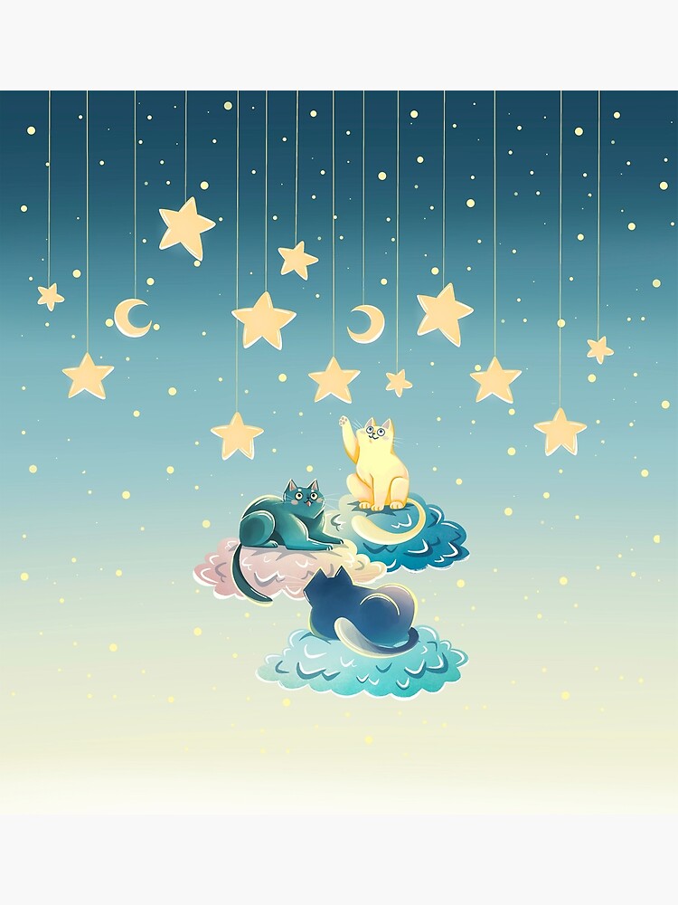 "Star Cats" Poster for Sale by LumfurArt | Redbubble