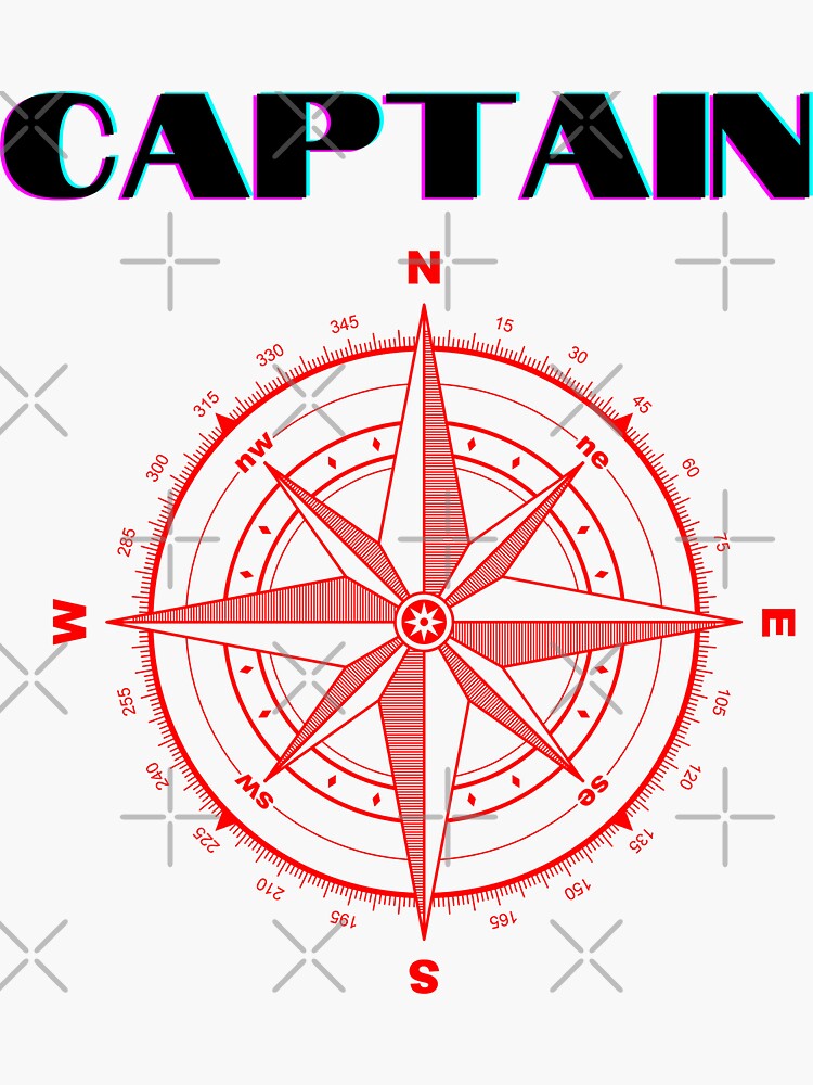 "Captain" Sticker for Sale by CaptJohnny | Redbubble