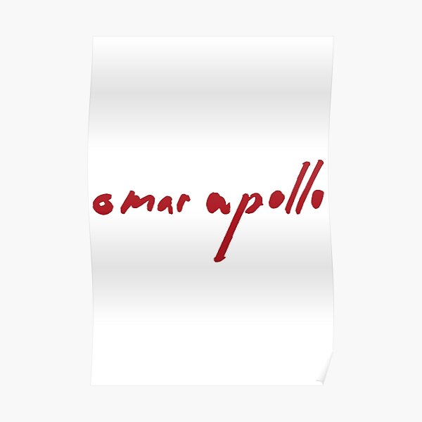 "Omar Apollo Tour Merch Omar Apollo Logo" Poster for Sale by AfafShopy ...