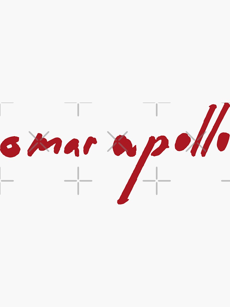 "Omar Apollo Tour Merch Omar Apollo Logo" Sticker for Sale by AfafShopy ...