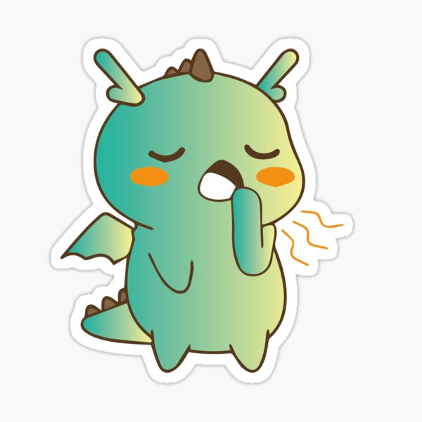 "Tenderly Drawn Dragon With Movements Like " boring "" Sticker for Sale ...