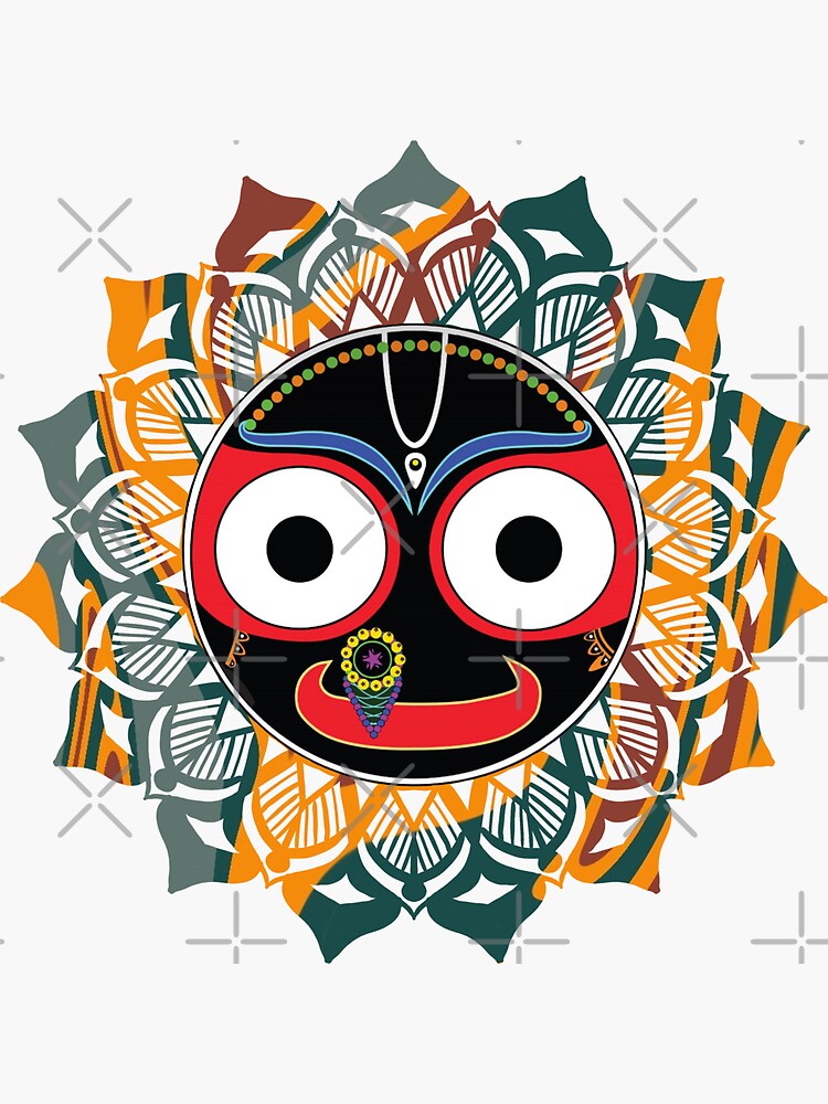 "Lord Jagannath lord of universe " Sticker for Sale by Krishnavi ...