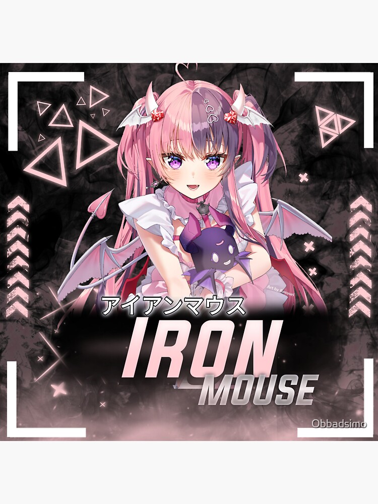 "Iron mouse Vtuber " Sticker for Sale by Obbadsimo | Redbubble