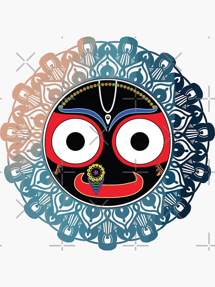 "Lord Jagannath lord of universe " Sticker for Sale by Krishnavi ...
