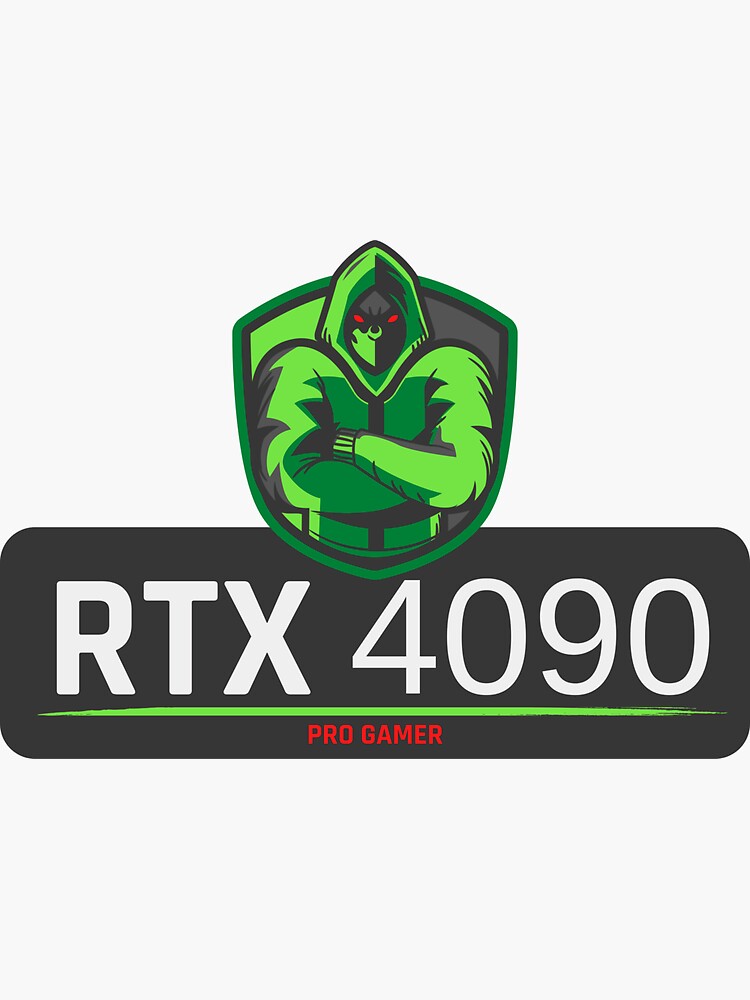 "RTX 4090 Pro Gamer" Sticker for Sale by nacidon | Redbubble