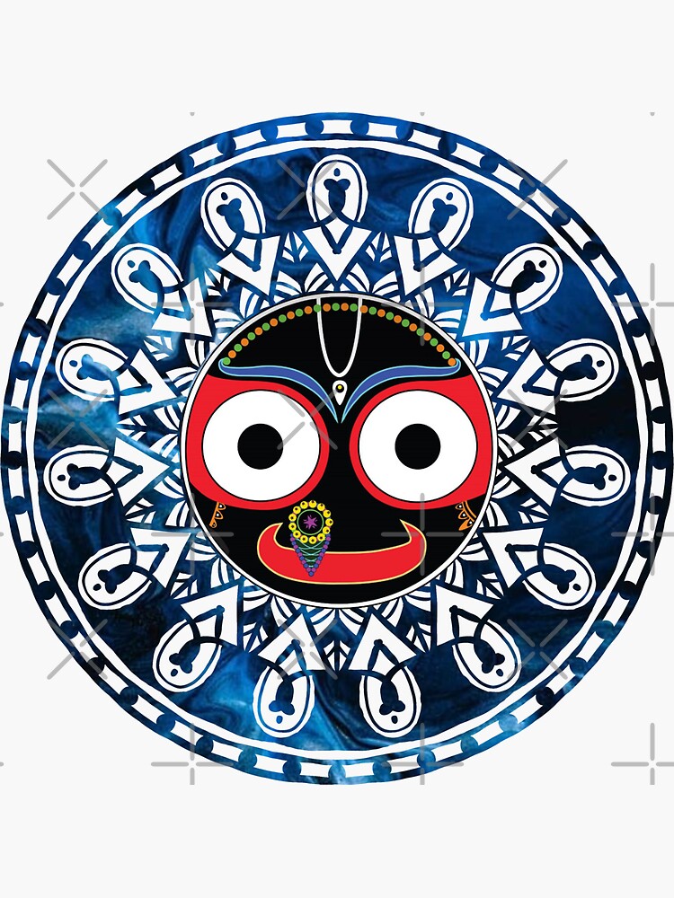 "Lord Jagannath lord of universe " Sticker for Sale by Krishnavi ...