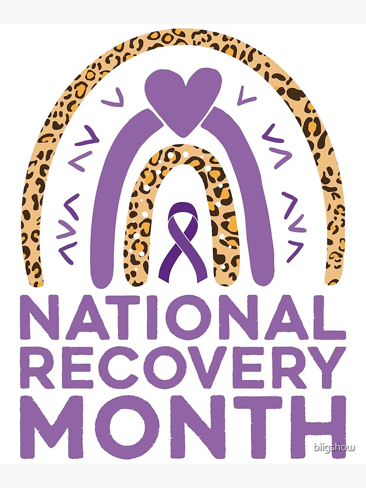 "National Recovery month Warrior Addiction Recovery Awareness" Poster ...