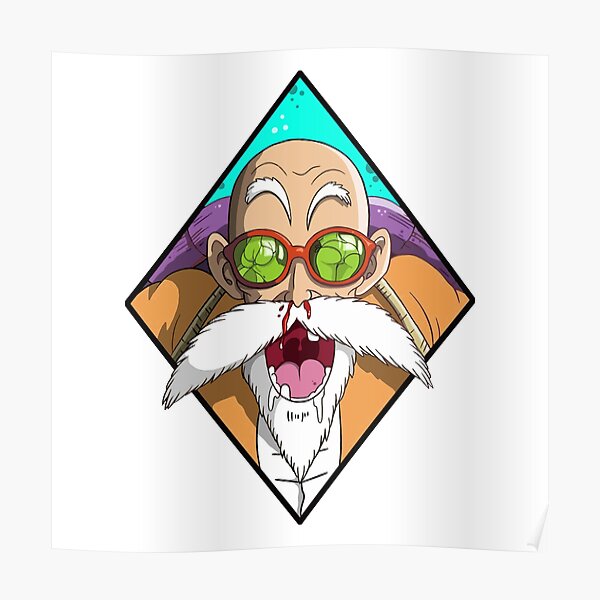 "Master Roshi" Poster for Sale by MalteseArtist | Redbubble