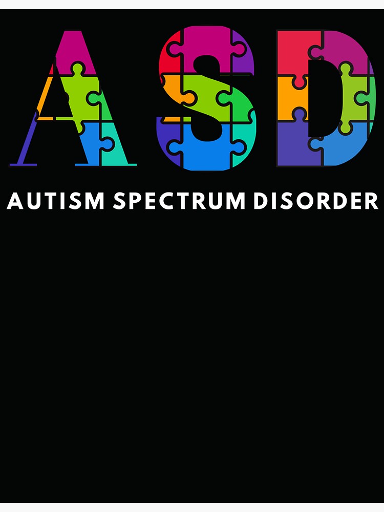 "ASD Autism Spectrum Disorder" Sticker for Sale by asdhome1 | Redbubble