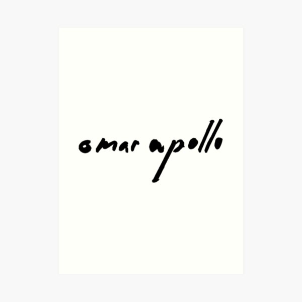 "Omar Apollo Tour Merch Omar Apollo Logo" Art Print for Sale by ...