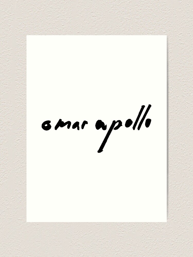 "Omar Apollo Tour Merch Omar Apollo Logo" Art Print for Sale by ...