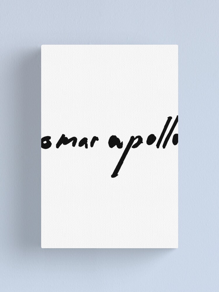 "Omar Apollo Tour Merch Omar Apollo Logo" Canvas Print for Sale by ...