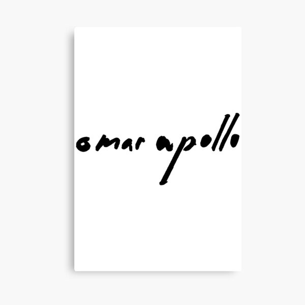 "Omar Apollo Tour Merch Omar Apollo Logo" Canvas Print for Sale by ...